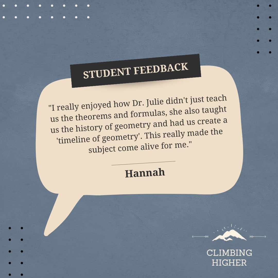 Climbing Higher Math