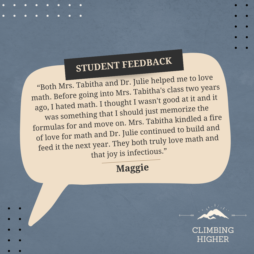 Climbing Higher Math